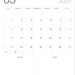 2025 Simple Minimalist Monthly Calendar - Etsy