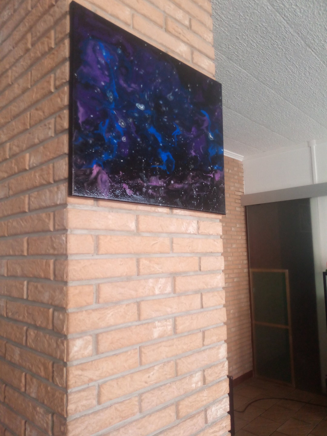 50x40 Universe Painting on Hand-painted Cotton Canvas - Etsy