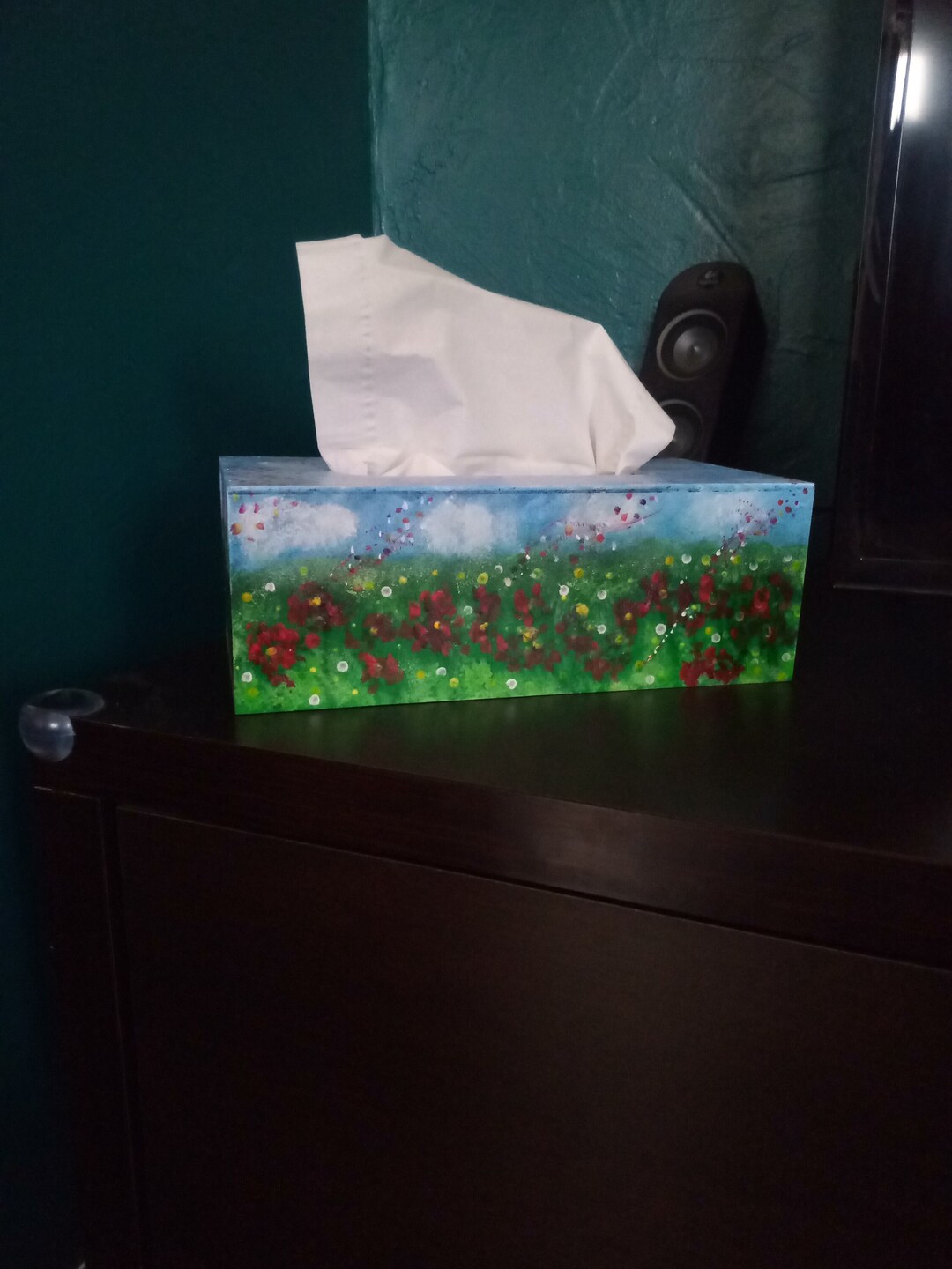 Wooden Flowered Tissue Box, Ecological and Reusable Tissue Box. - Etsy
