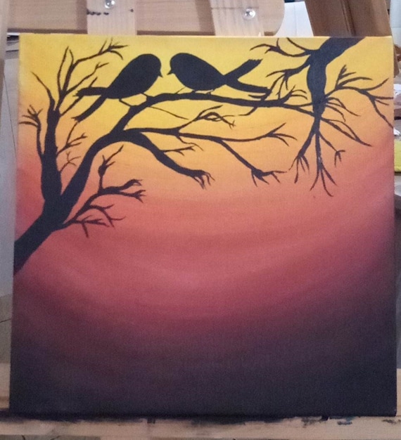 Easy Acrylic Paintings Birds