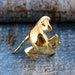 Lizard Ring, 18k Gold Plated Lizard Ring, Lizard Jewelry, Reptile Ring ...