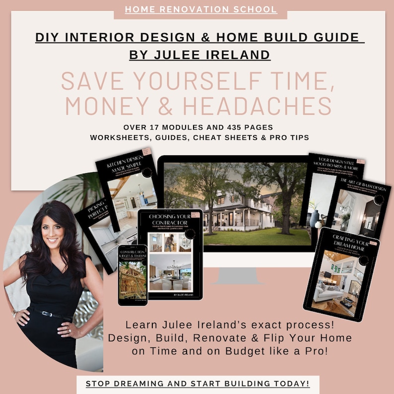 DIY Interior Design & Home Build Complete Guide by Julee Ireland - Etsy
