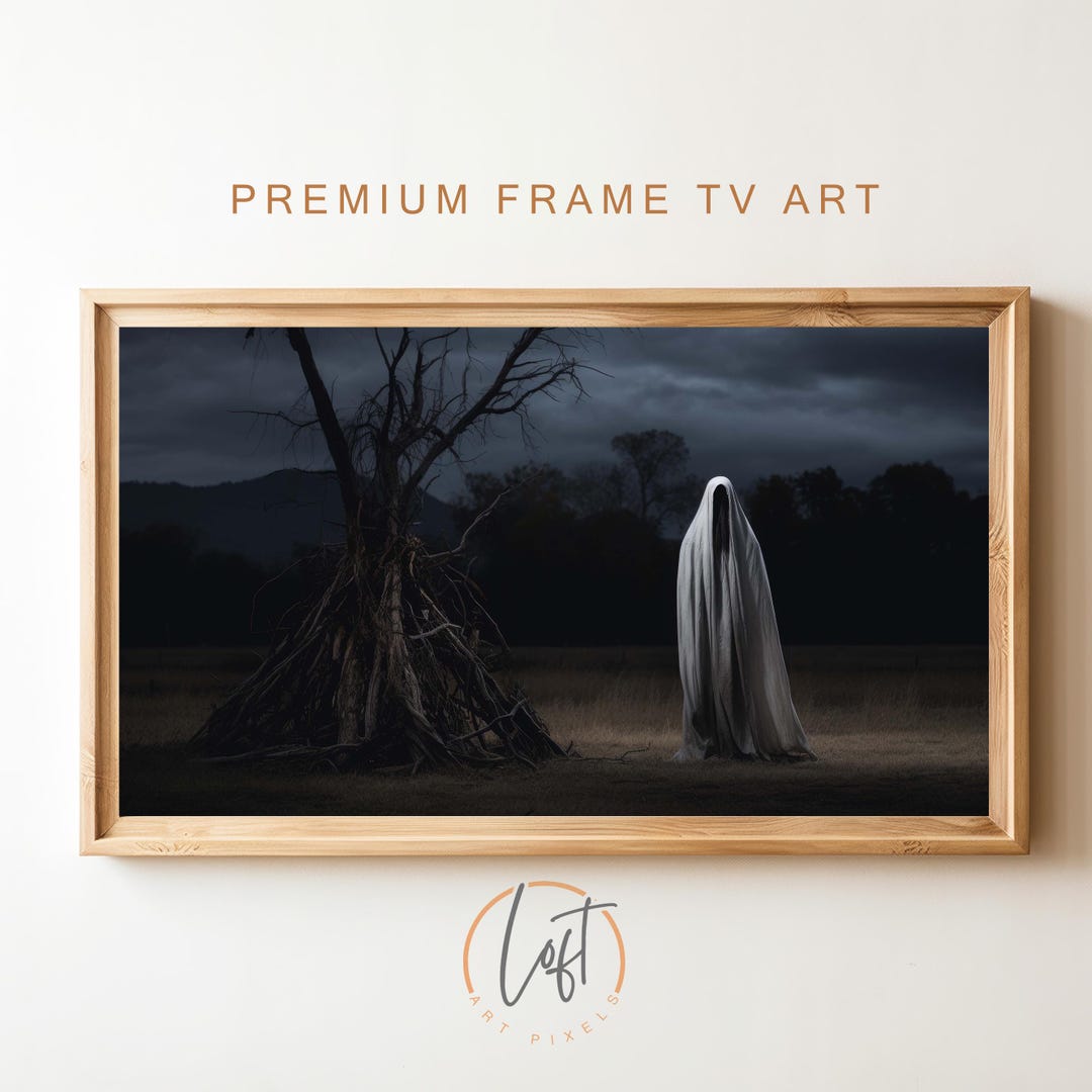 Spooky Ghost Frame TV Art | Halloween Digital Download - Etsy