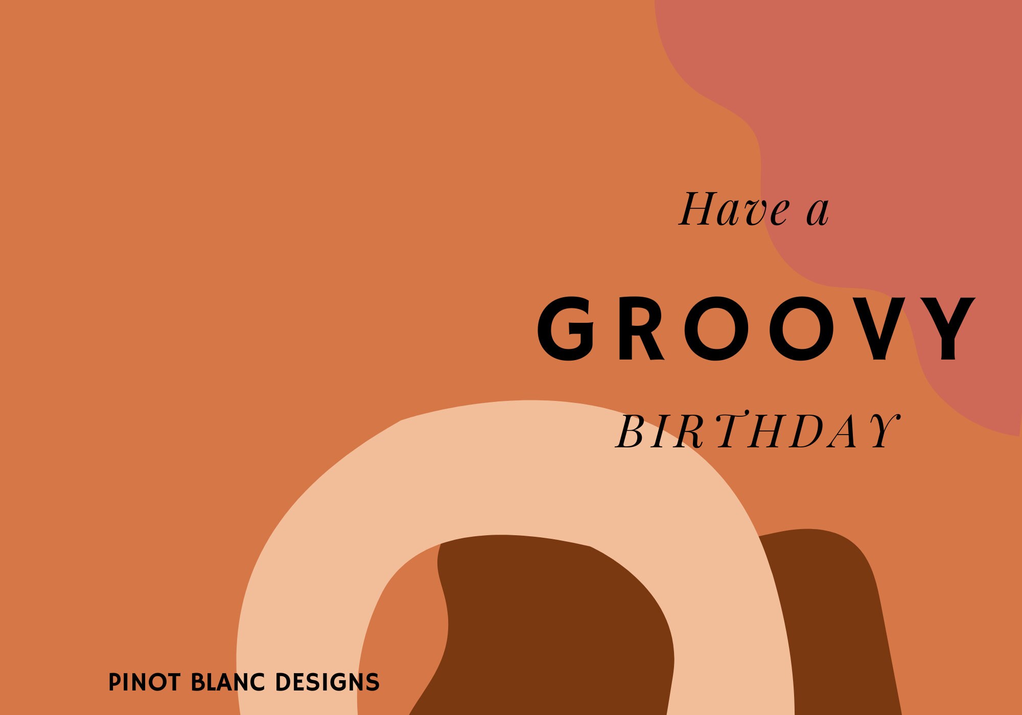 Printable PDF Birthday Card | Groovy Birthday Card | 70's Retro ...