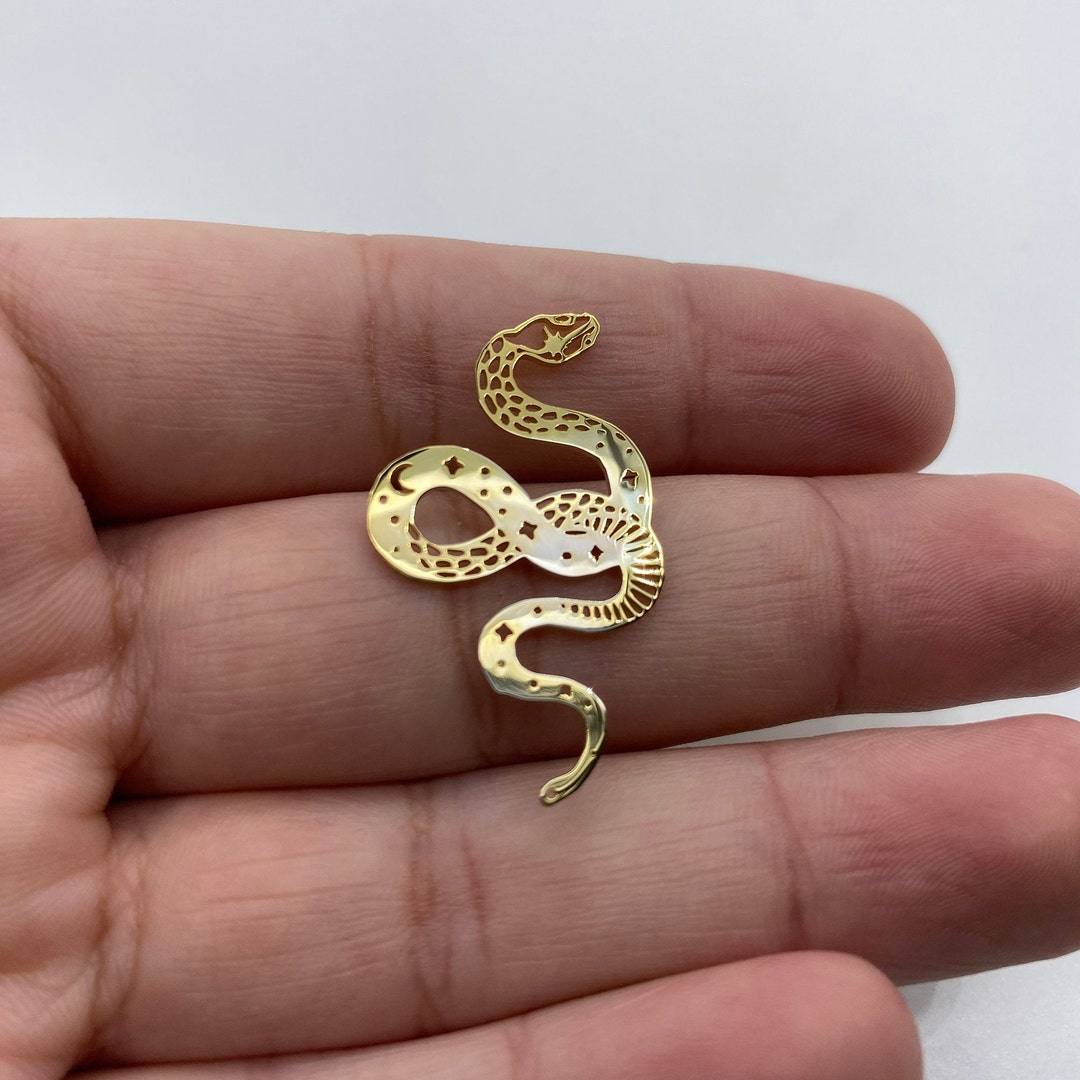 Snake Connector Charms, Sterling Findings for Jewelry Making, Earring ...