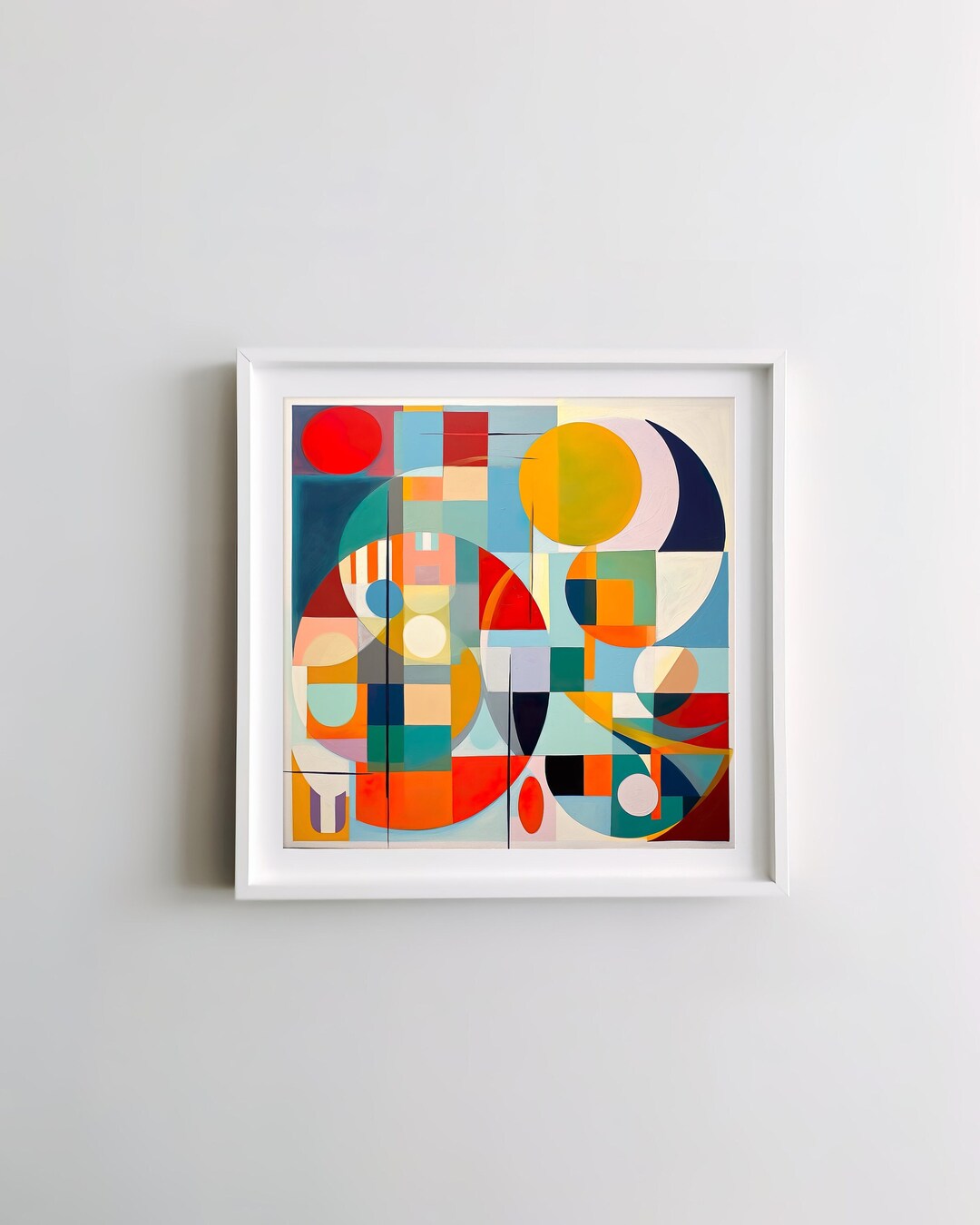 Bright Edges Mid-century Modern Abstract Wall Art Wall Decor Printable ...