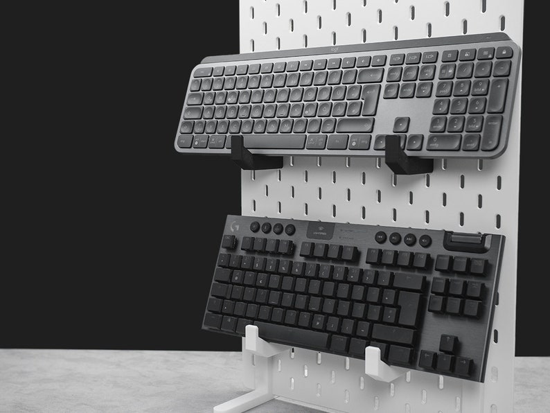 The Keyboard Holder - for IKEA SKÅDIS Pegboard - Etsy