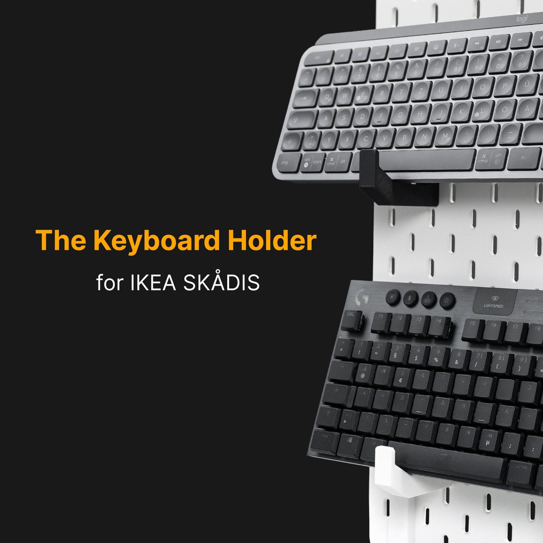 The Keyboard Holder - for IKEA SKÅDIS Pegboard - Etsy UK