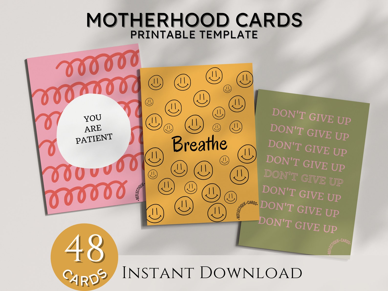 Motherhood Card Postpartum Card Encouragement for Mom Motivational Deck ...