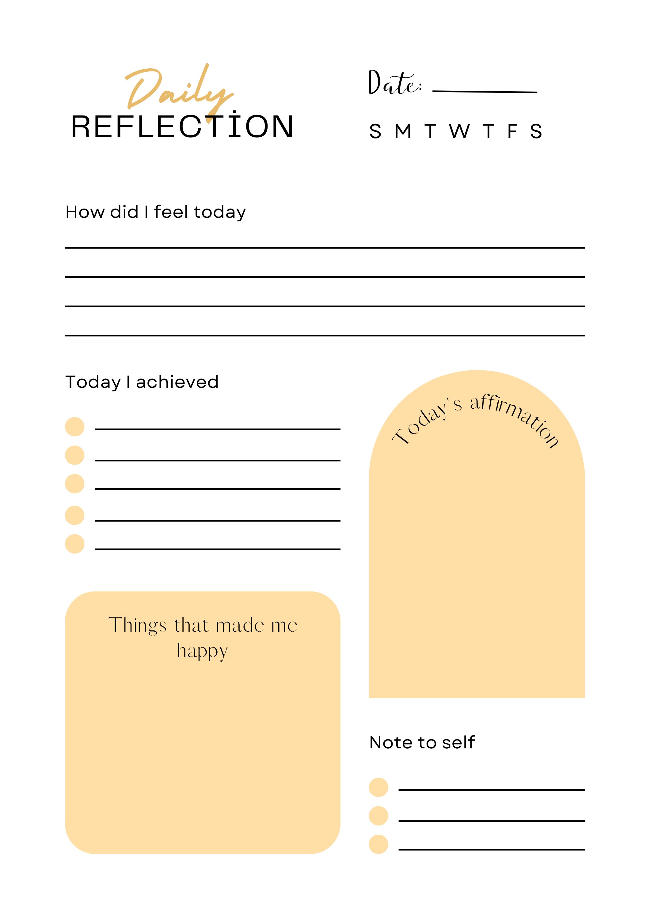 Self Care Checklist Printable Self Care Planner Mental Etsy