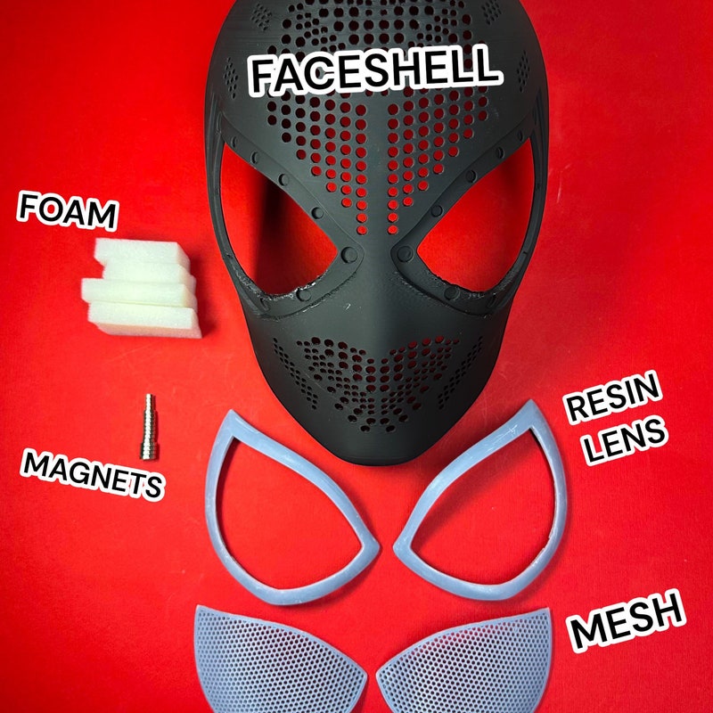 Spiderman Mask Face Shell - Etsy