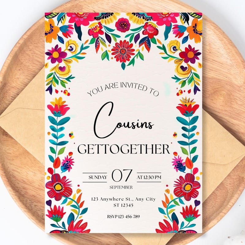 Mexican Otomi Invitations - Etsy