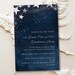 Starry Night Graduation Invitation: Navy & Silver (digital Download) - Etsy