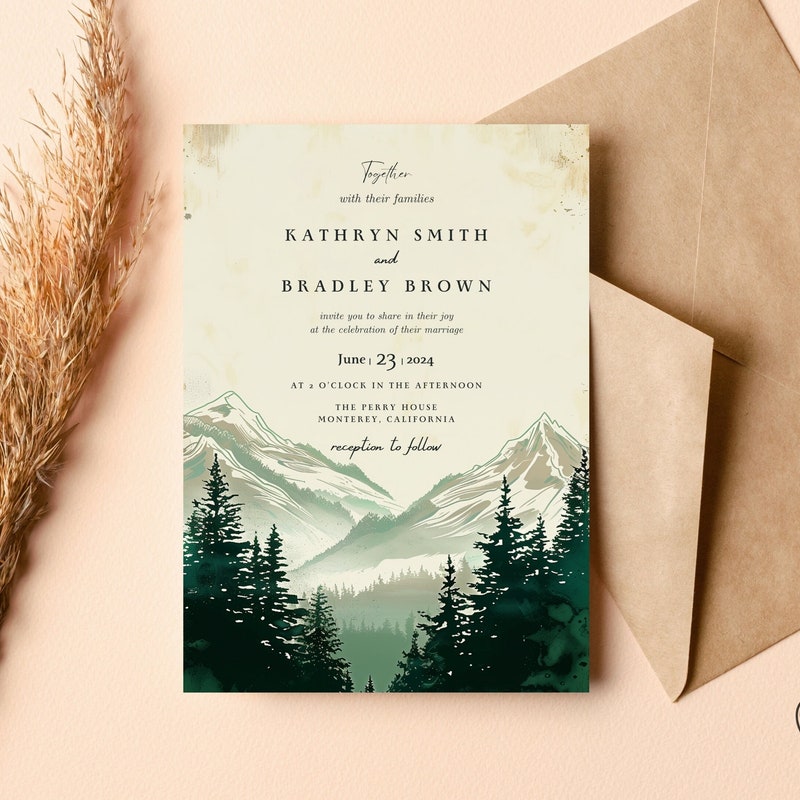 Tree Wedding Invite - Etsy