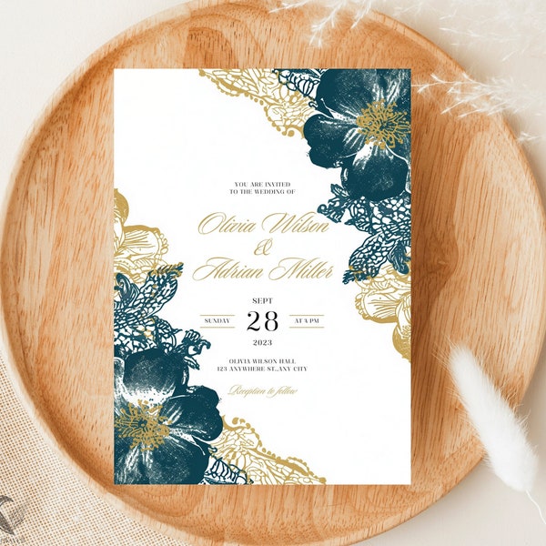 Lace Wedding Invitations - Etsy