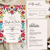Colorful Fiesta Themed Wedding Invite, Editable 5x7 Digital Download ...