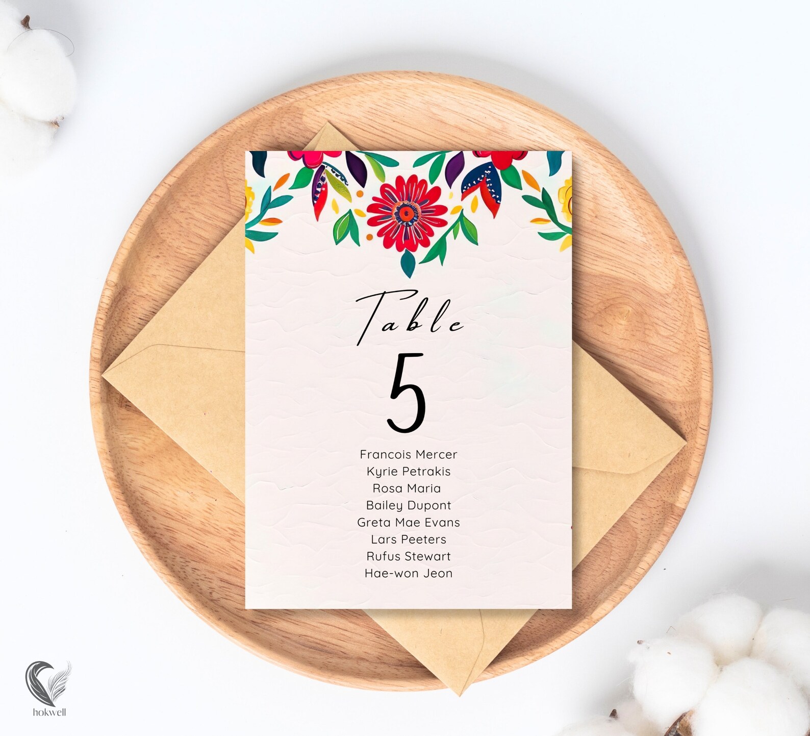 Colorful Mexican Wedding Table Numbers, Fiesta Talavera Tile Floral ...