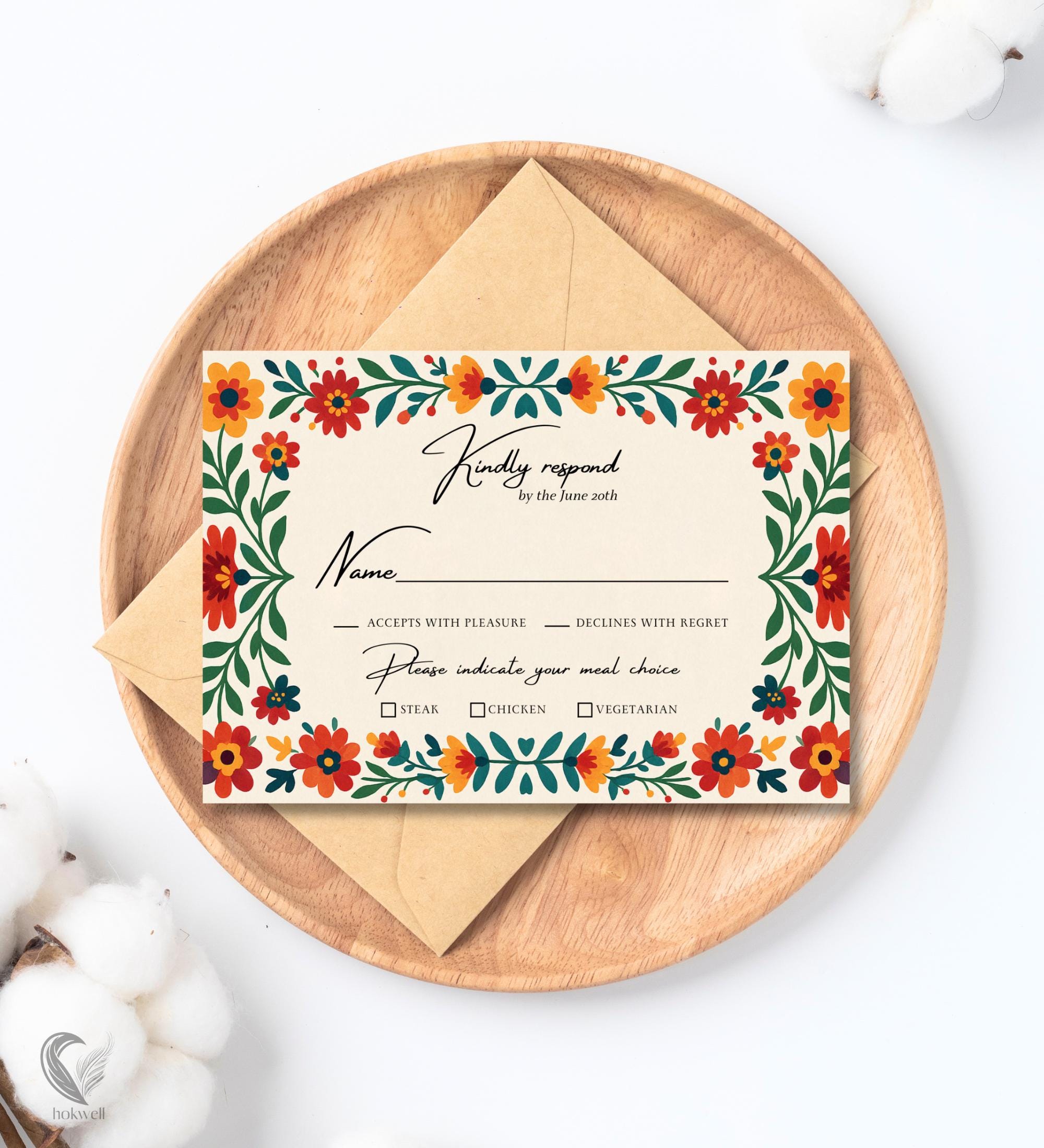 Mexican Wedding Invitation, Talavera Tile Fiesta Invite, Red and Orange ...
