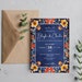 Mexican Tile Wedding Invitation Template, Editable 5x7 Traditional ...