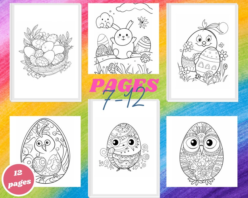 Easter Coloring Pages, Easter Coloring Pages for Kids, Easter Printable ...