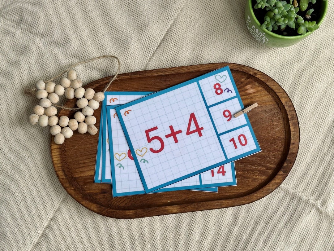 Math Printable Cards kindergarten Math First Grade Math - Etsy