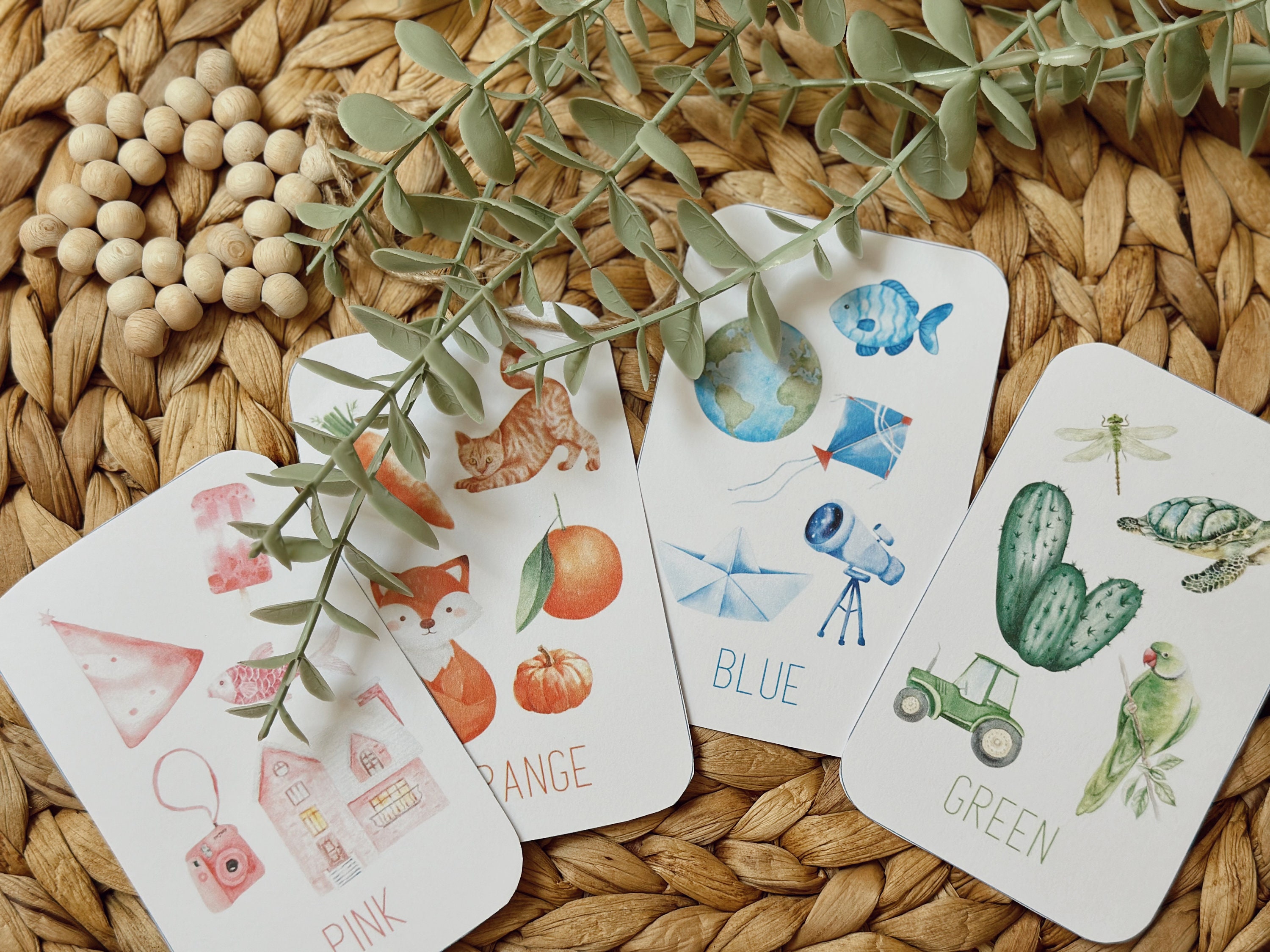 11 Children’s Nature Colour Flashcards Printable • Kids Colour Cards ...