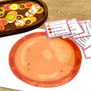 Build A Pizza • Pizza Counting Worksheet • Build A Pizza Playset ...