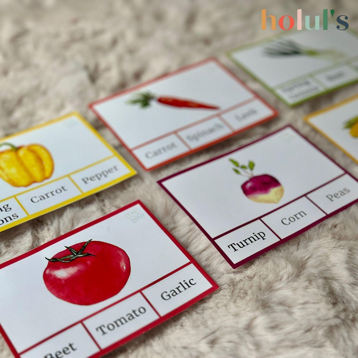30 Matching Vegetables Flash Cards • Educational Game • Memory Game ...