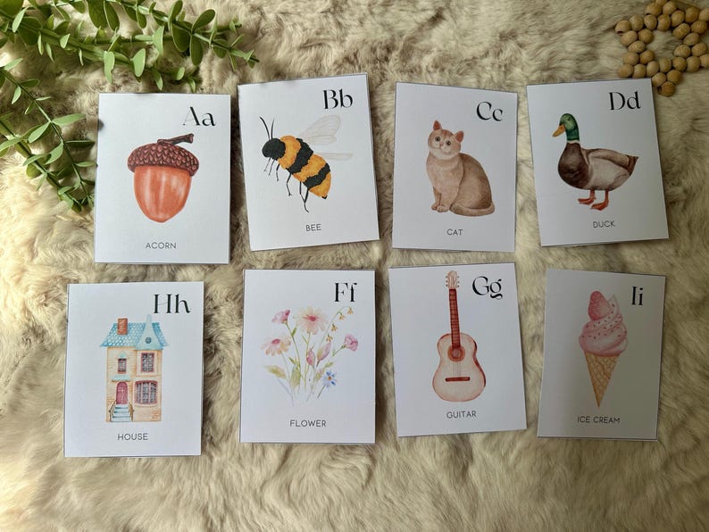 Alphabet Flash Cards • ABC Flashcards • Printable Alphabet Flash Cards ...
