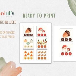 10 Number Flash Cards •count and Clip • Number Cards 1-10 •montessori ...