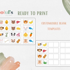 Animal Food Dominoes • Printable Kids Activities • Planning Organizing ...