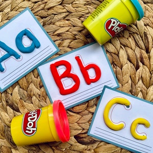 Preschool Printables Alphabet Play Doh Mats • Preschool Printable ...