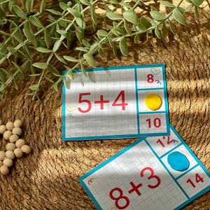 Math Printable Cards •kindergarten Math • First Grade Math • Addition ...