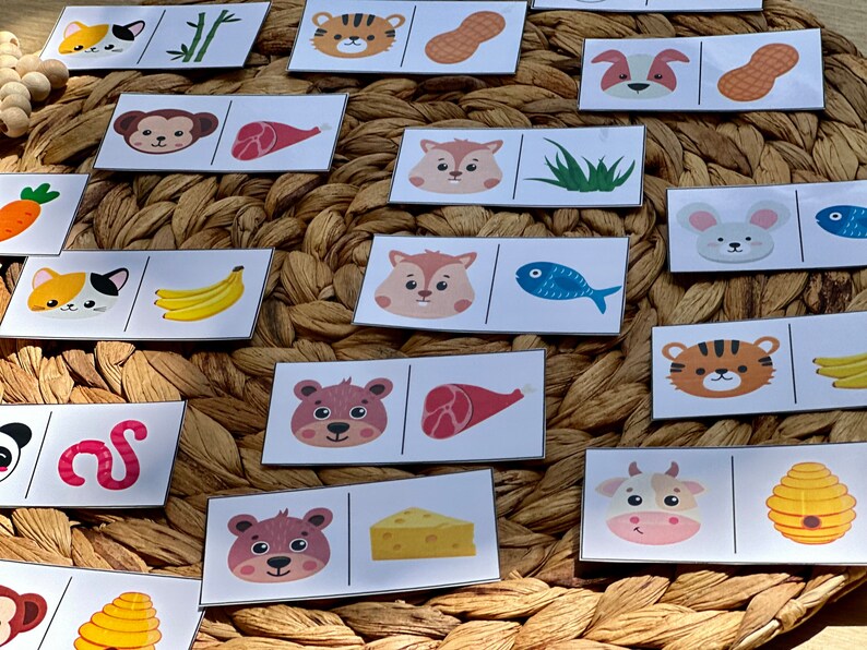 Animal Food Dominoes • Printable Kids Activities • Planning Organizing ...