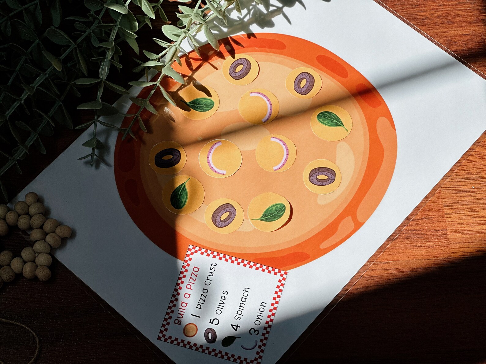 Build A Pizza • Pizza Counting Worksheet • Build A Pizza Playset ...