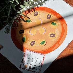 Build A Pizza • Pizza Counting Worksheet • Build A Pizza Playset ...