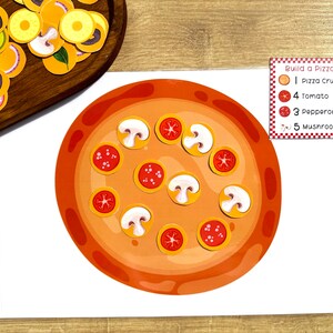 Build A Pizza • Pizza Counting Worksheet • Build A Pizza Playset ...