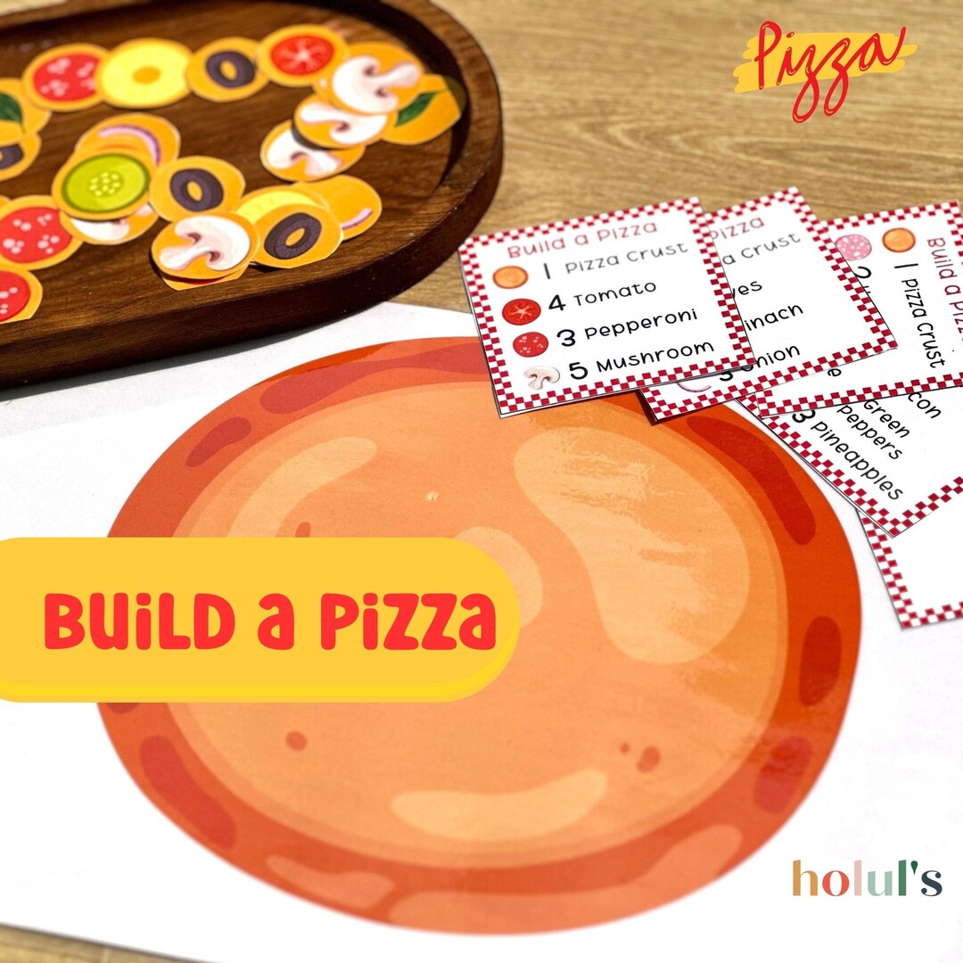 Build A Pizza Pizza Counting Worksheet Build A Pizza - Etsy