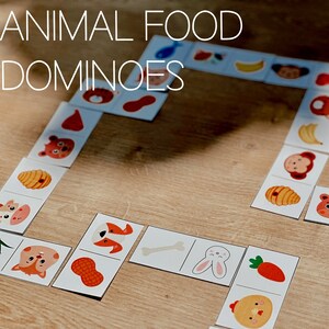 Animal Food Dominoes • Printable Kids Activities • Planning Organizing ...