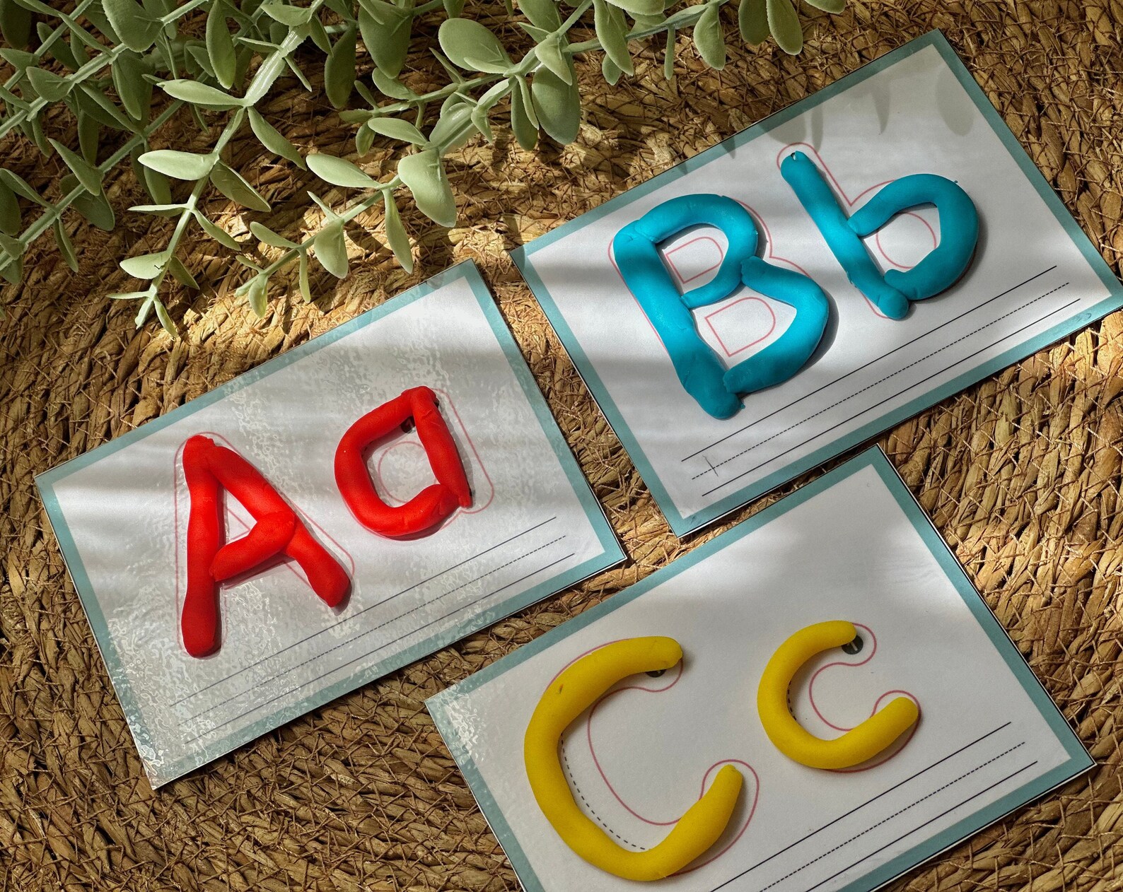 Preschool Printables Alphabet Play Doh Mats • Preschool Printable ...