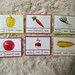 30 Matching Vegetables Flash Cards • Educational Game • Memory Game ...