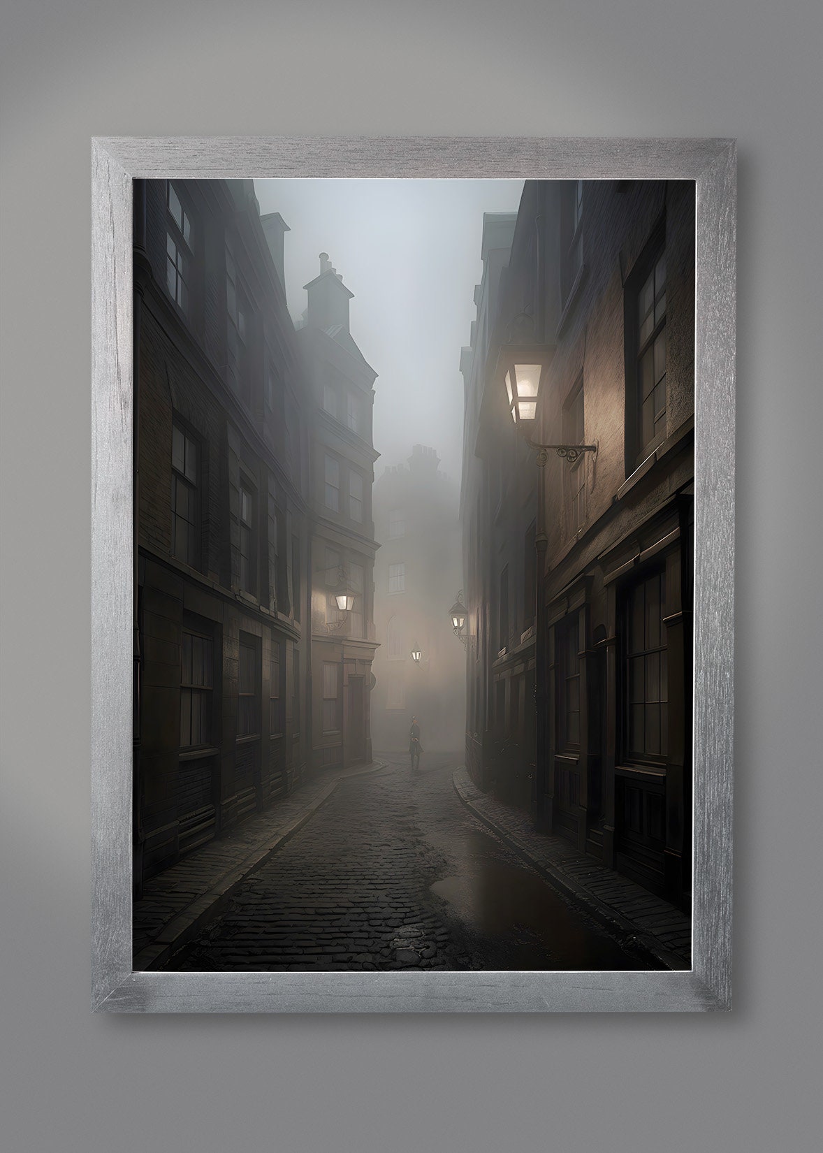 Foggy Victorian London Street Scene Caspar David Friedrich High Quality ...