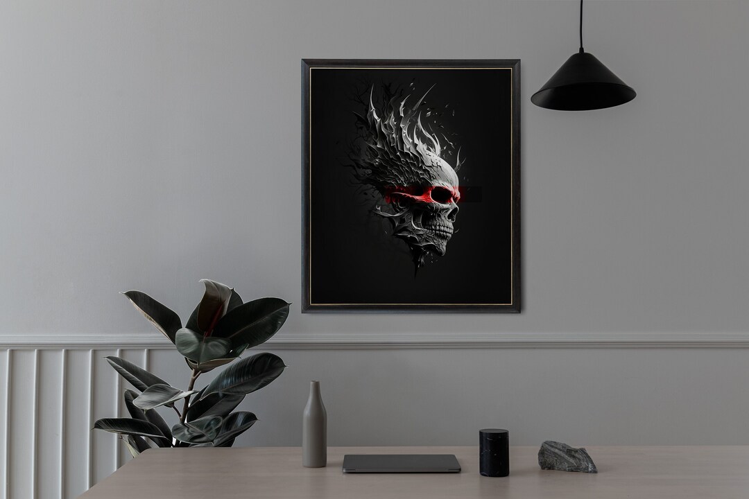 Skull Shattering Abstract Art Digital Print High Quality, Multiple ...