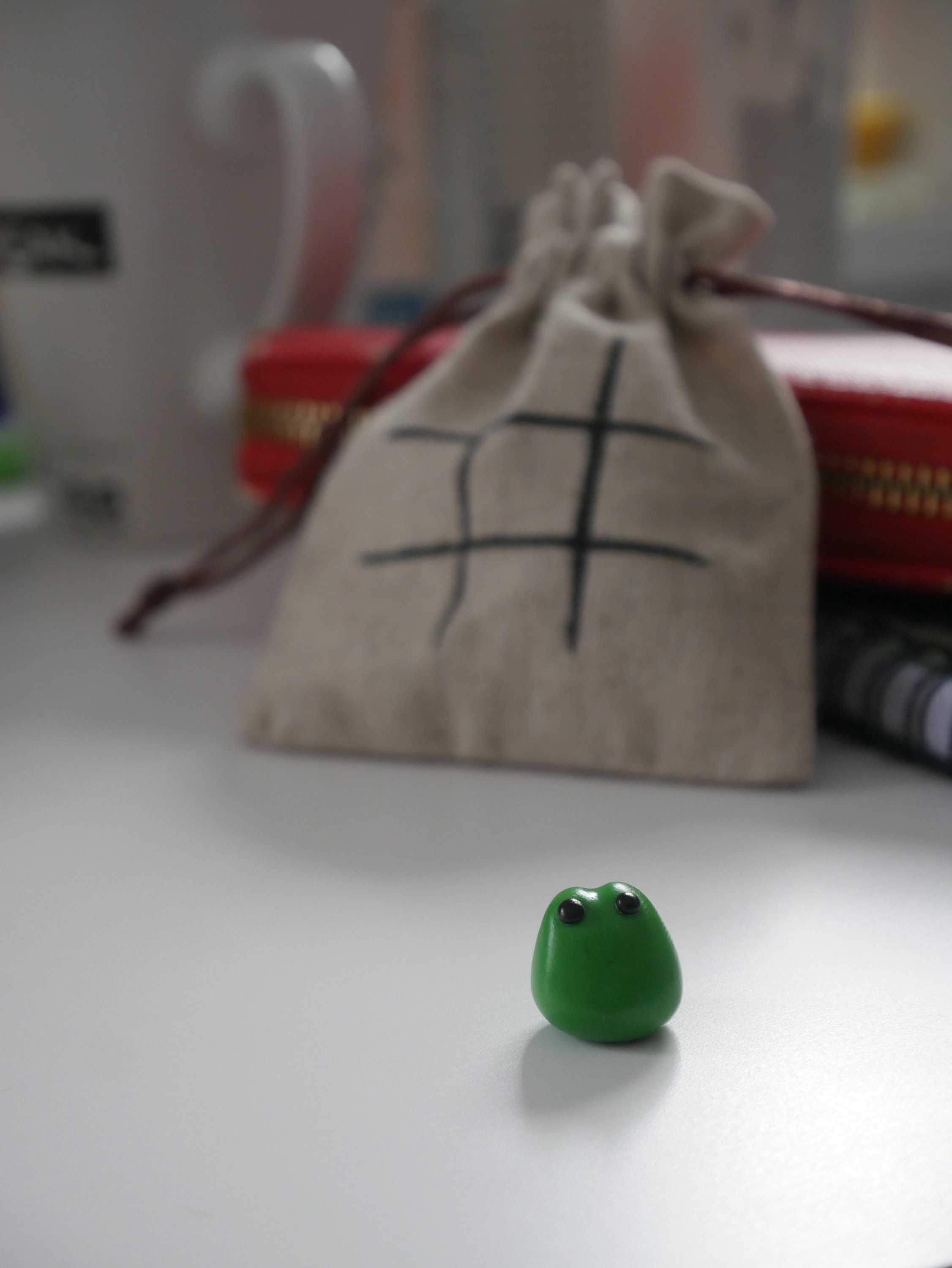 Portable Tic-tac-toe Bag Game Kid Friendly Game Pouch With Handcrafted ...