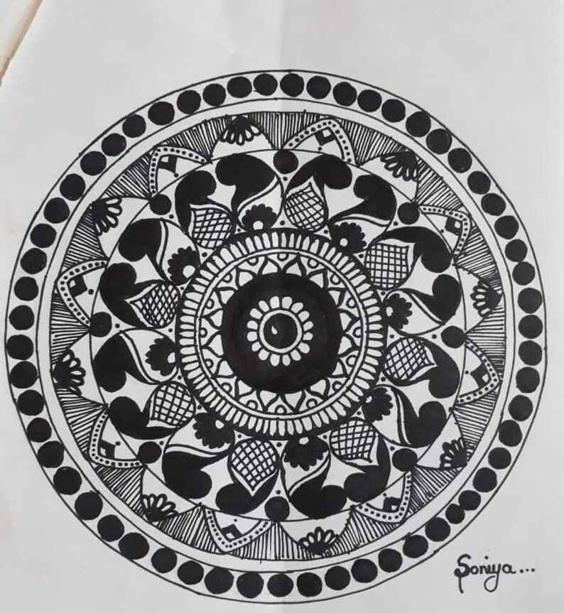 Hand Made Painting of Mandala Art. - Etsy