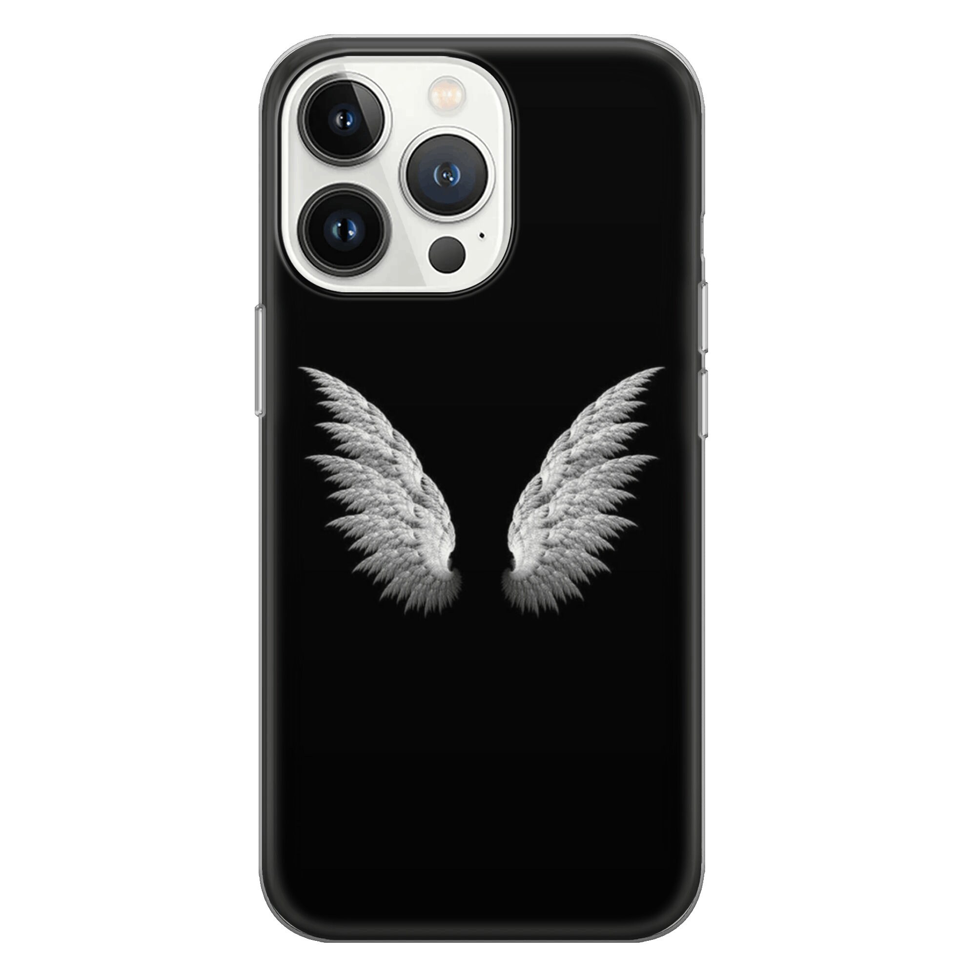 Angel Wings Phone Case Soul Girl Cover for iPhone 15 14 13 12 Pro 11 XR ...