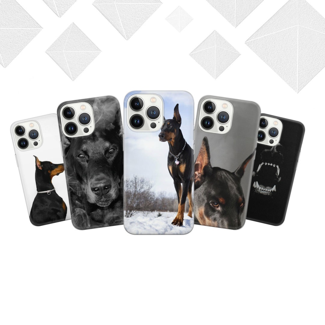 Doberman Phone Case Dog Lover Cover for iPhone 15 14 13 12 Pro 11 XR ...