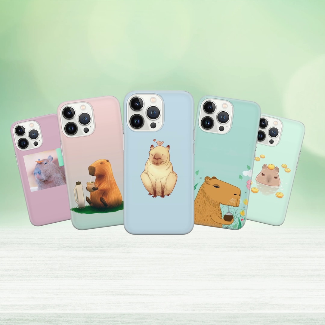 Cute Capybara Phone Case Capybara Lover Cover for iPhone 15 14 13 12 ...