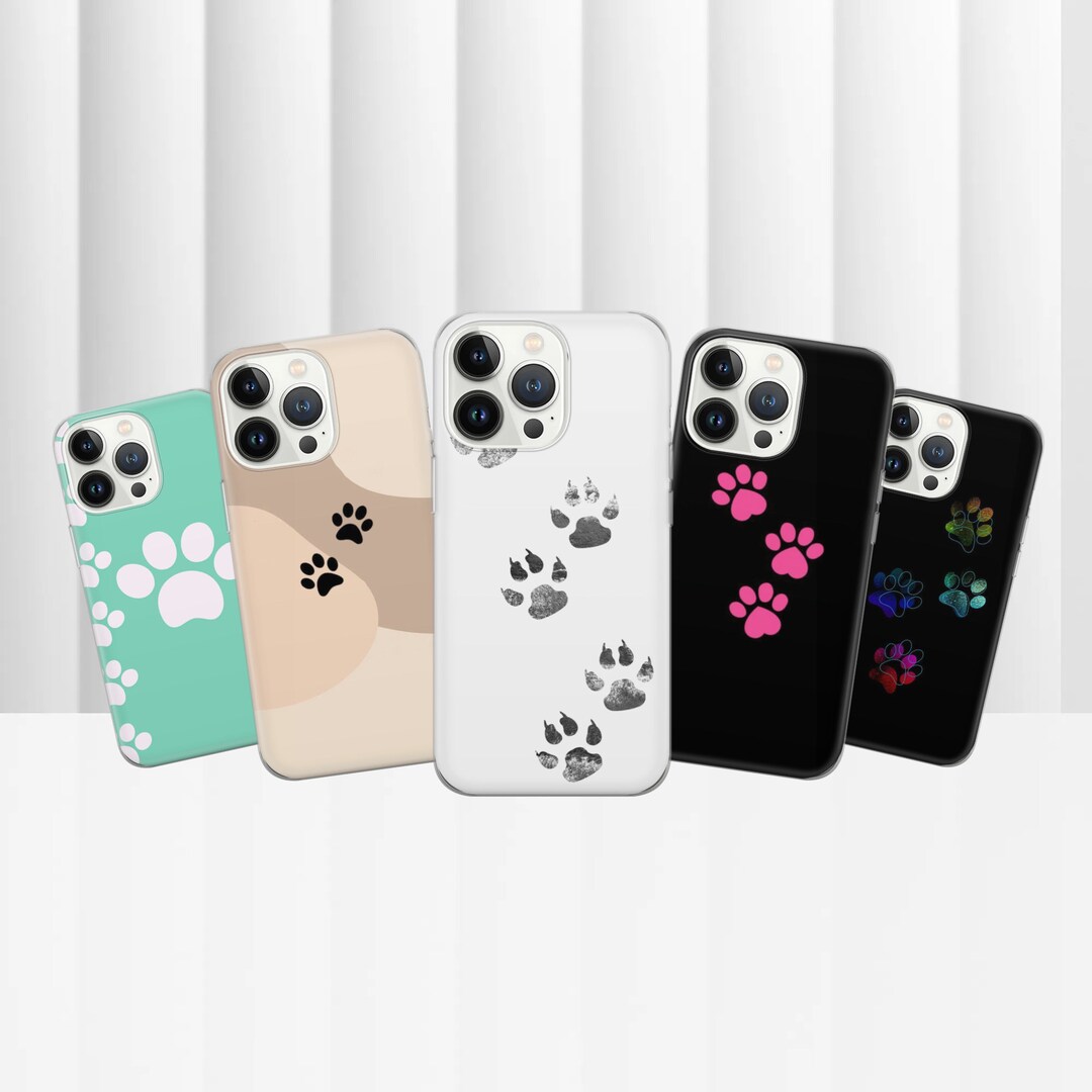 Pet Paw Phone Case Dog Lover Cover for iPhone 15 14 13 12 Pro 11 XR for ...