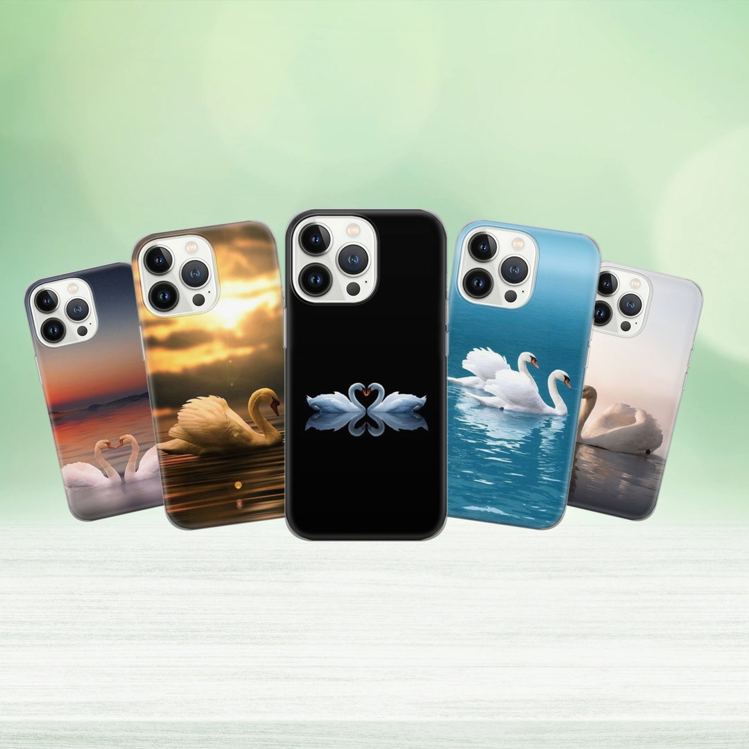Swan Phone Case Cute Swan Cover for iPhone 15 14 13 12 Pro 11 XR for ...